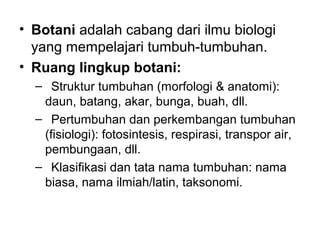 Botani umum | PPT