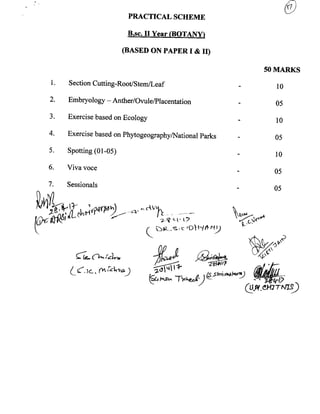 Botany syllabus | PDF
