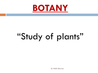 Botany an overview | PDF