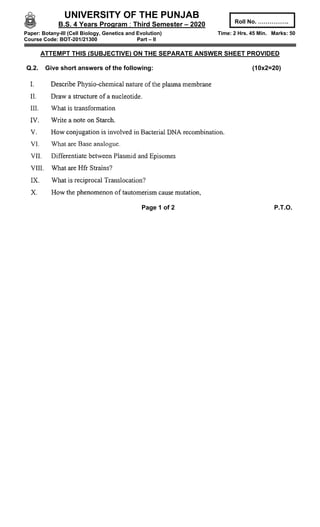 BOTANY C PAST PAPERS old pattern.pdf