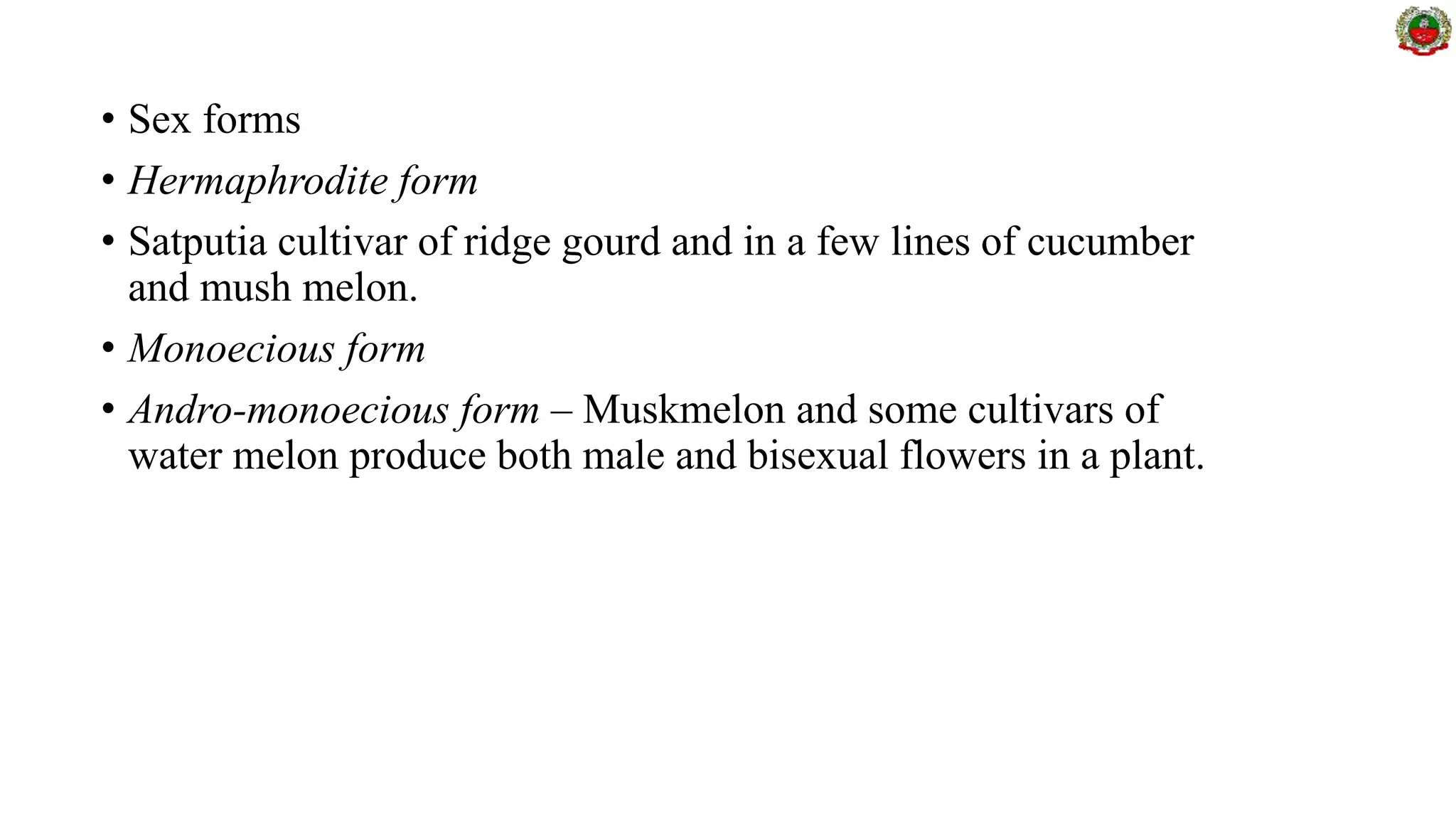 Botany of snake, bottle,ridge , ivy gourds | PPTX