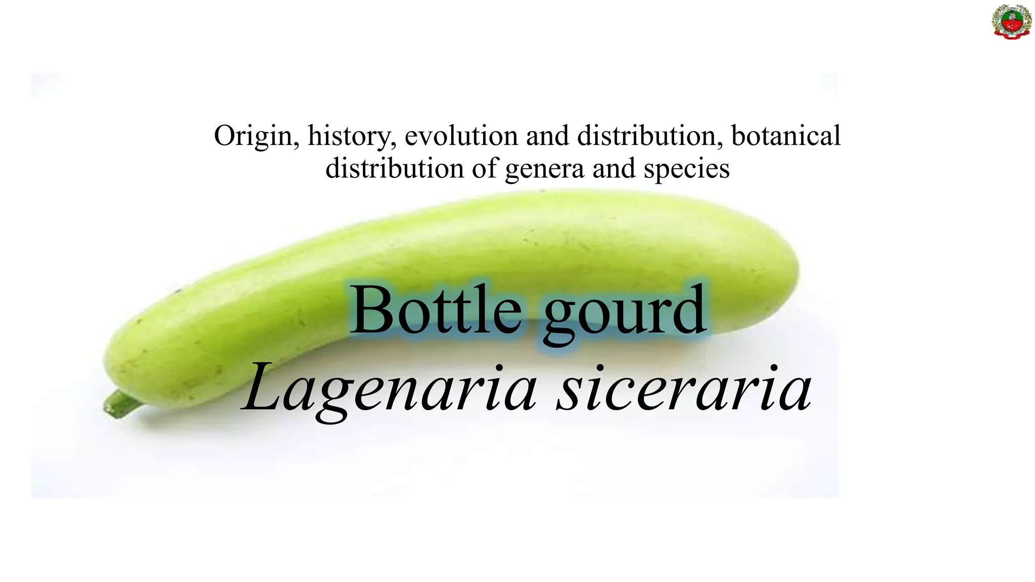 Botany of snake, bottle,ridge , ivy gourds | PPTX