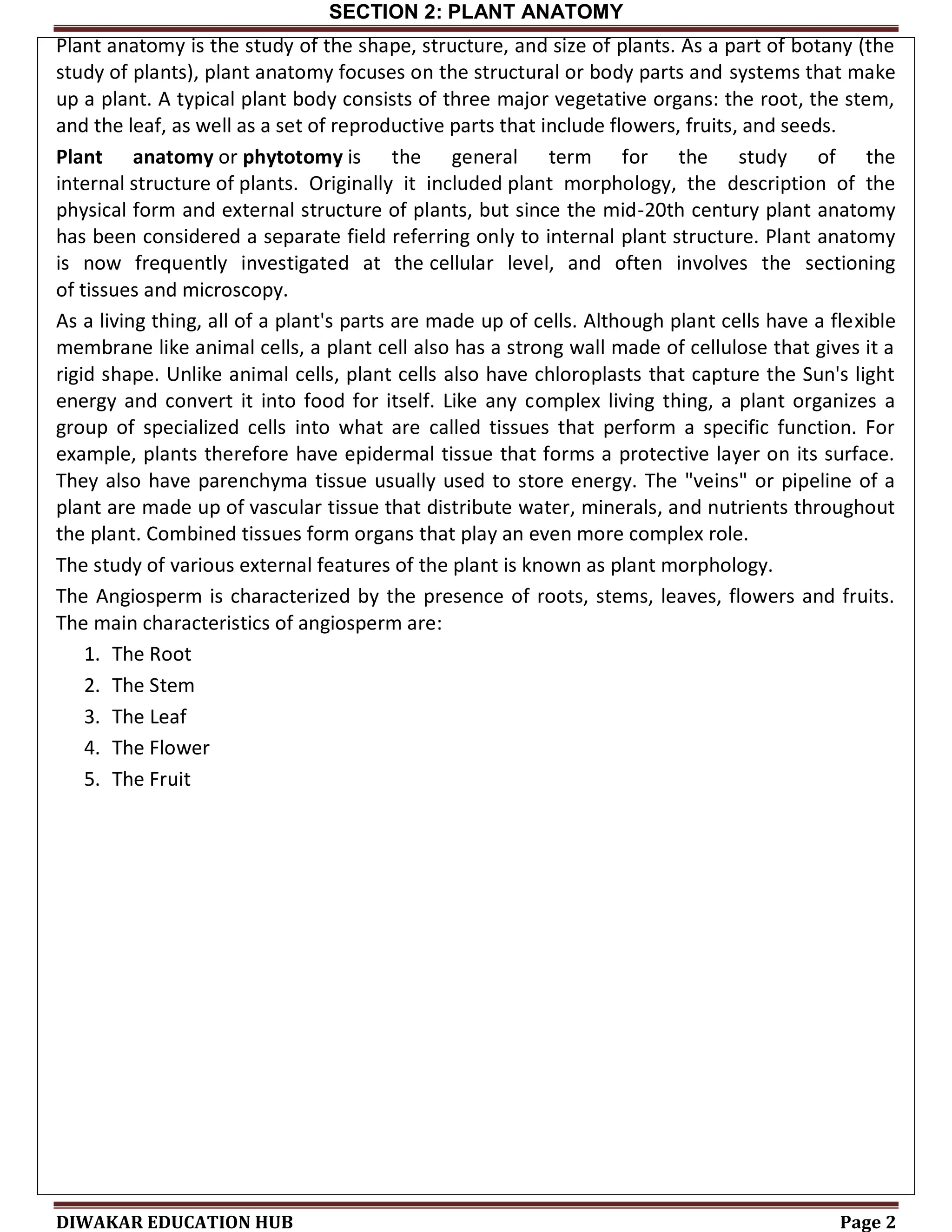 GATE Botany Book PDF [Sample PDF] | PDF