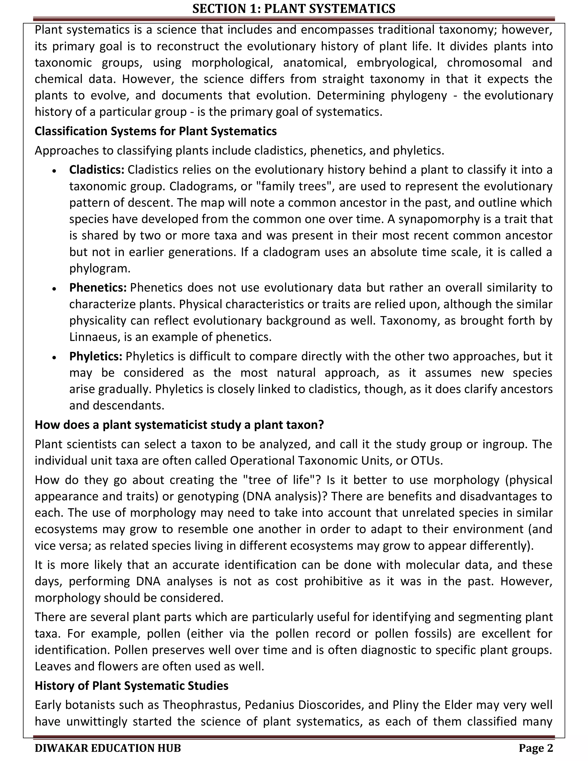 GATE Botany Book PDF [Sample PDF] | PDF