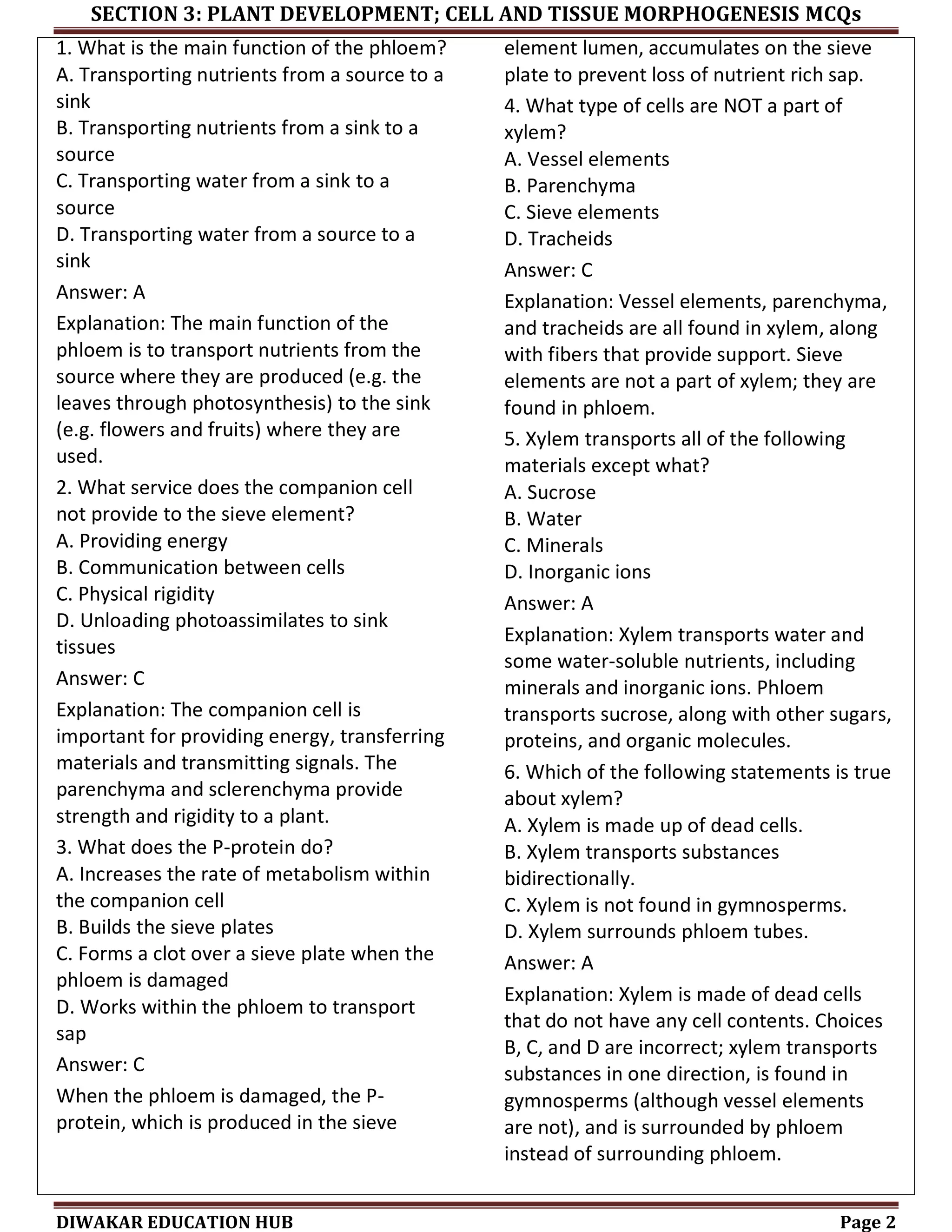GATE Botany Book PDF [Sample PDF] | PDF