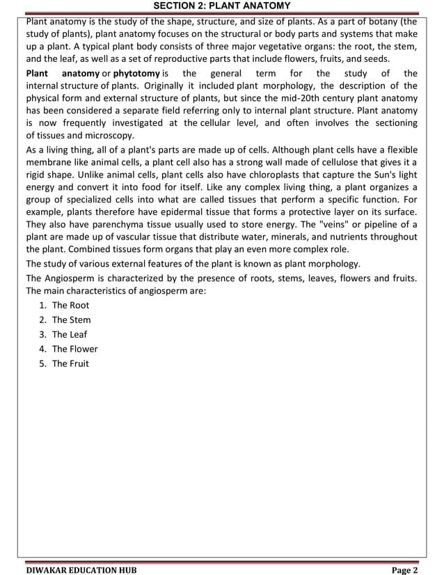 GATE Botany Book PDF [Sample PDF] | PDF