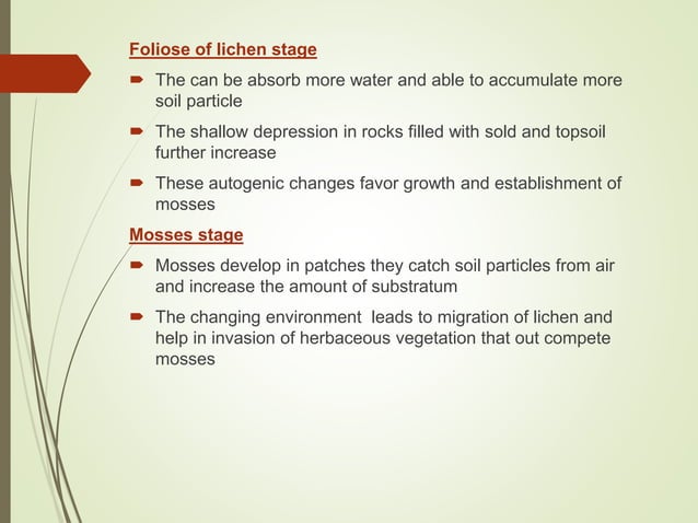 Succession ,its types ,causes and theories | PPTX | Environment | Science