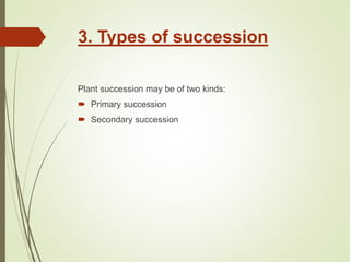 Succession ,its types ,causes and theories | PPTX