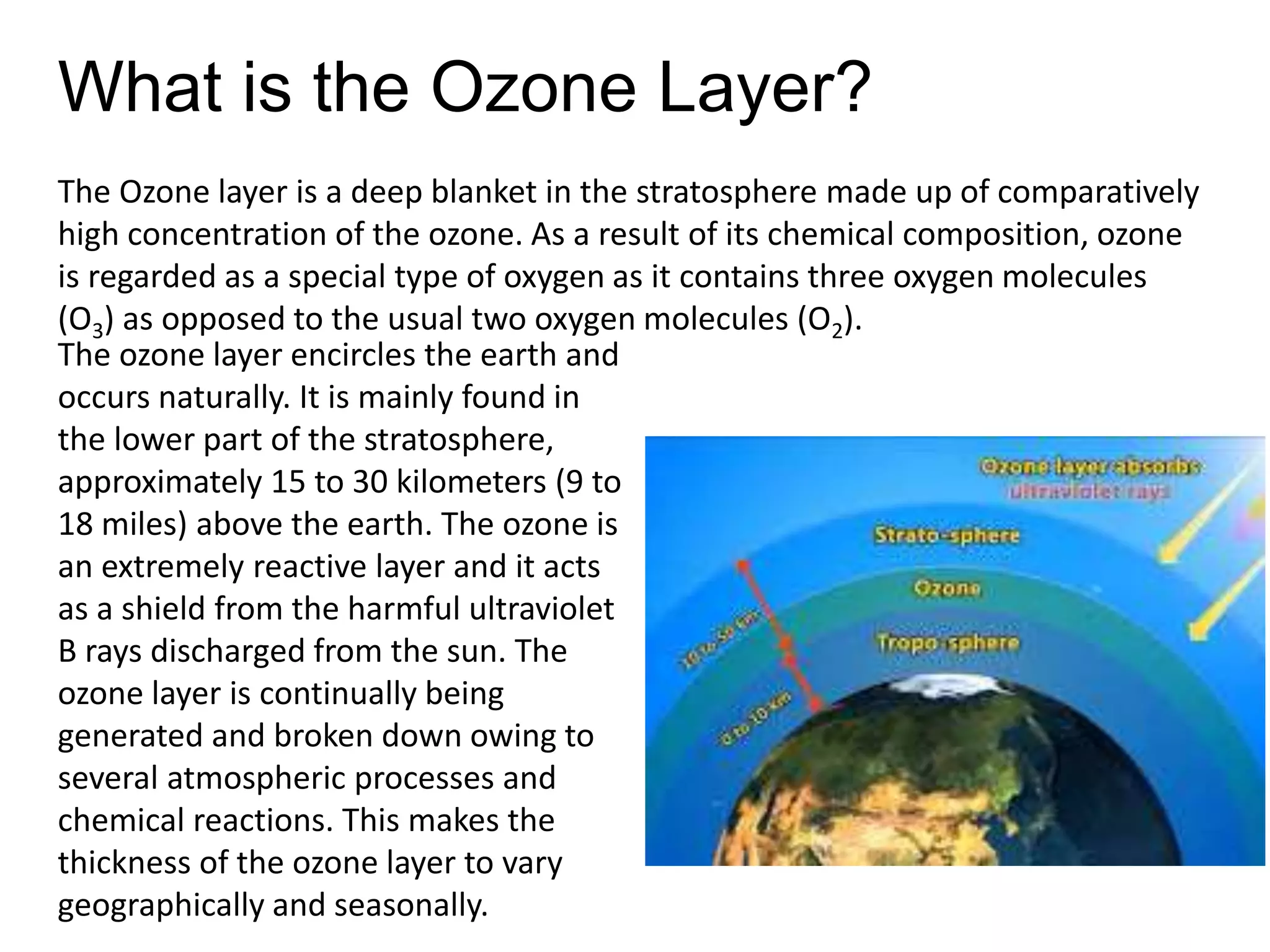 Ozone depletion, Acid Rain, Greenhouse effect and UV Radiation | PPTX