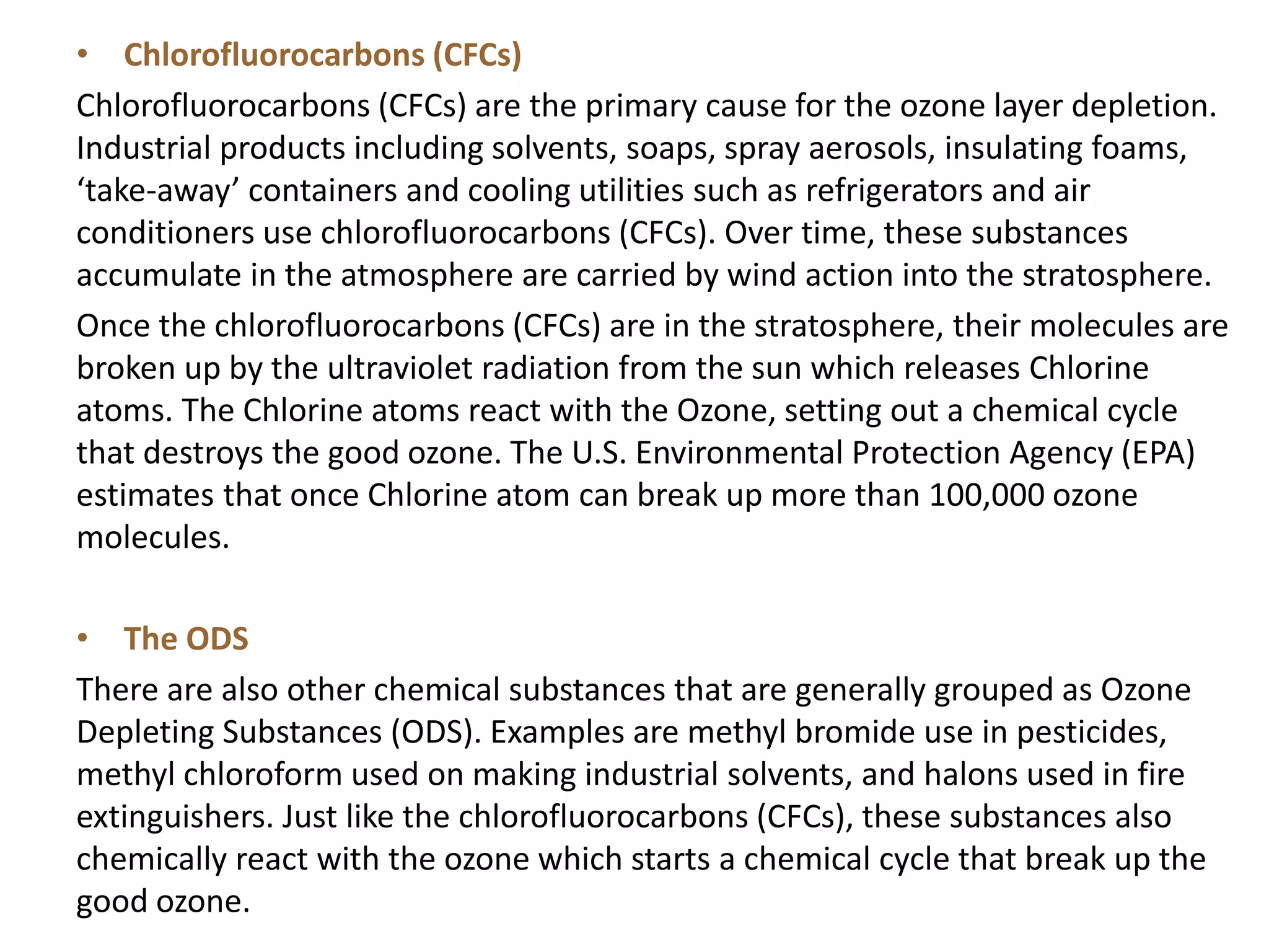Ozone depletion, Acid Rain, Greenhouse effect and UV Radiation | PPTX