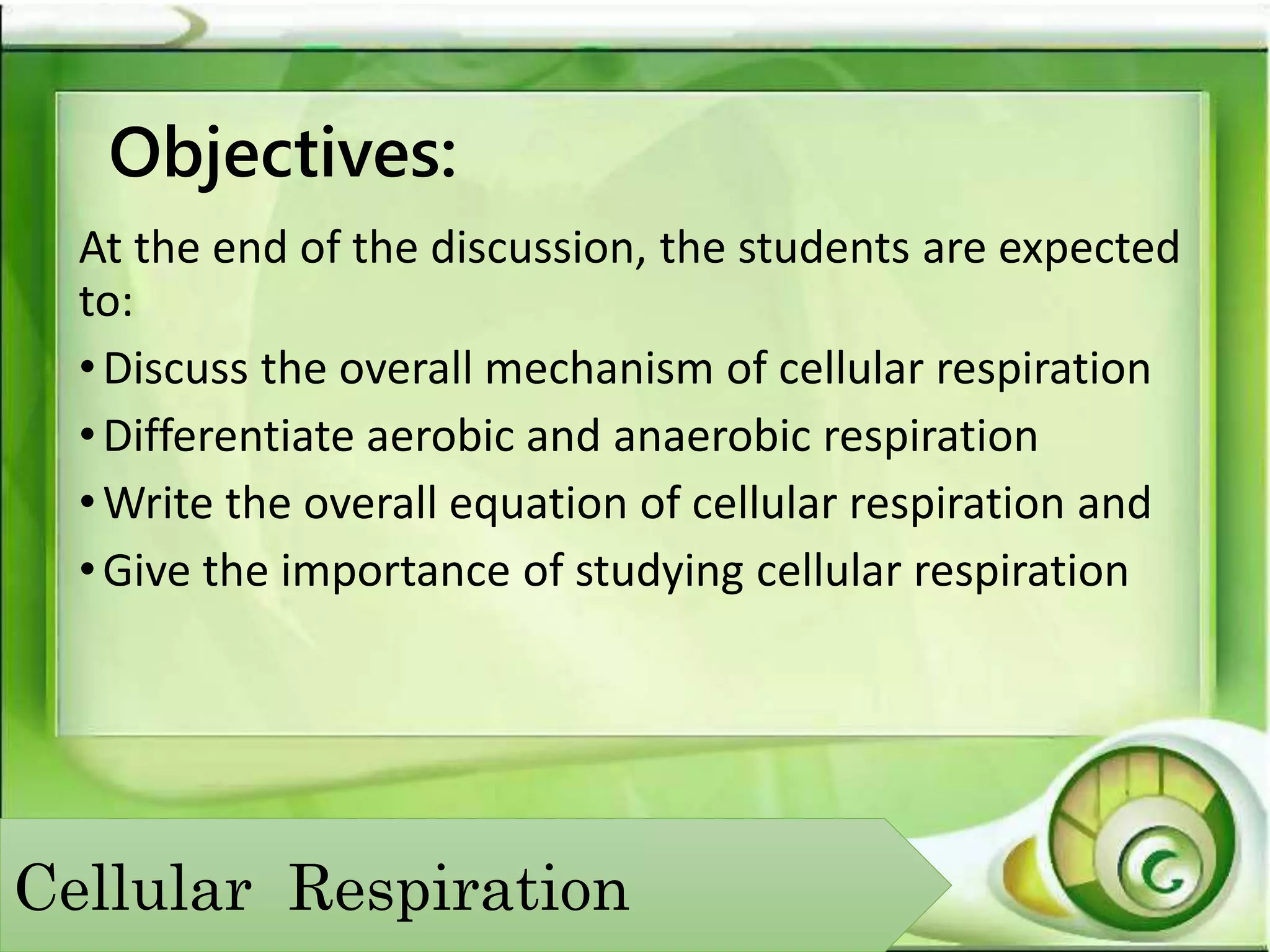 Cellular Respiration | PPTX