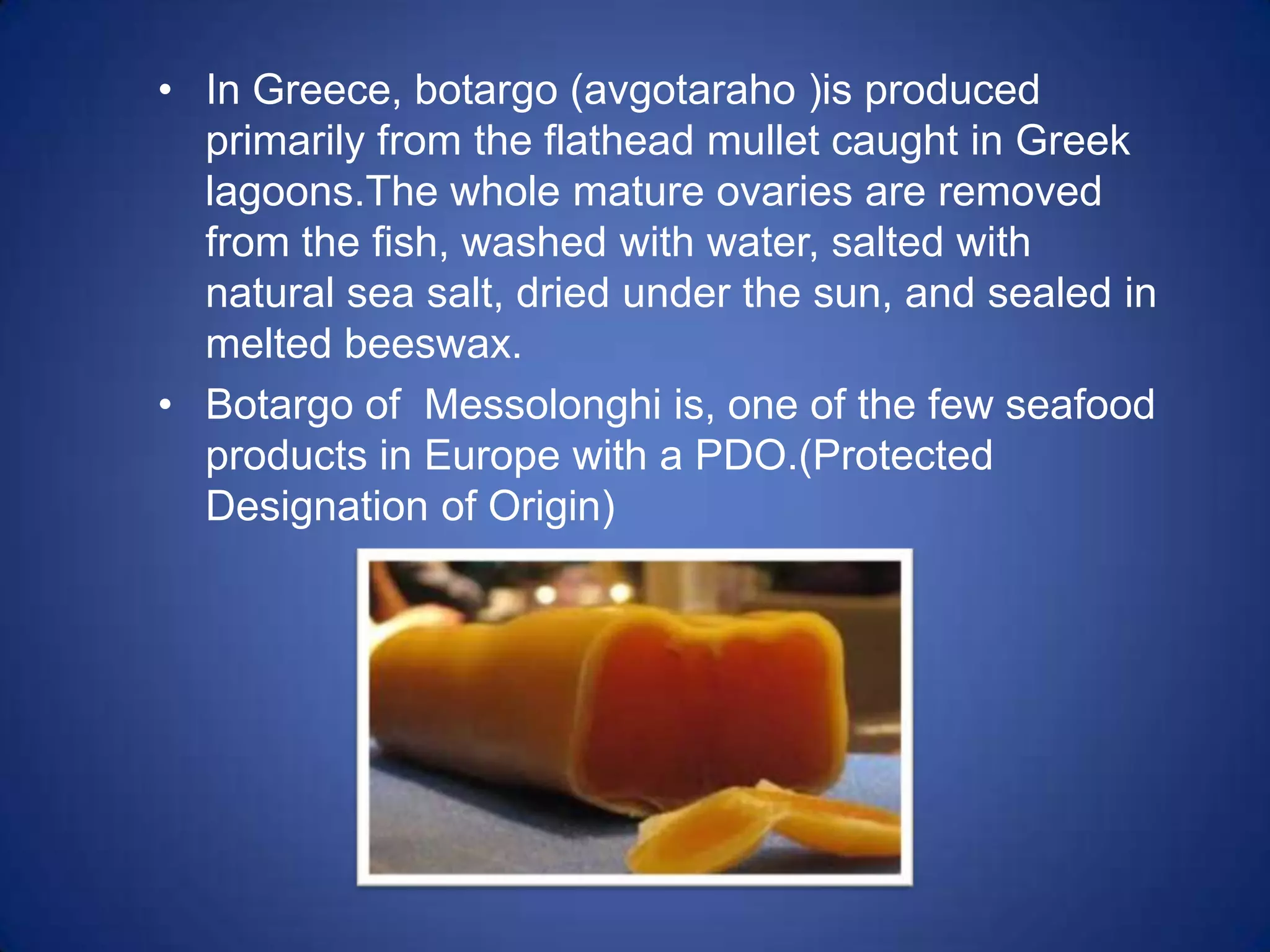 Botargo of Messolonghi | PPT