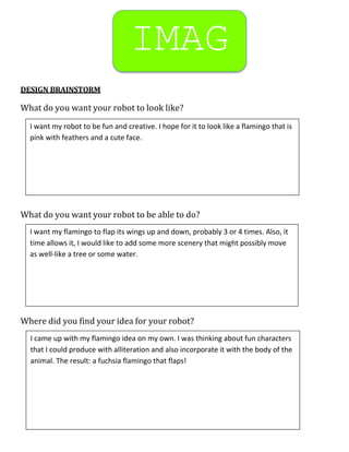 Bot binder | DOCX | Robotics | Technology & Computing