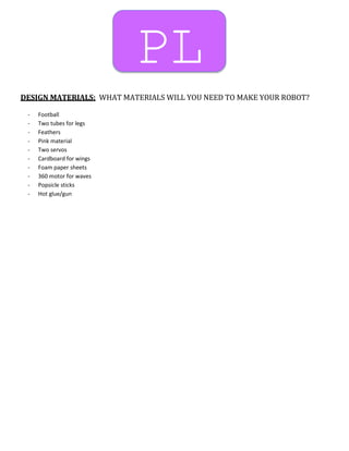 Bot binder | DOCX | Robotics | Technology & Computing