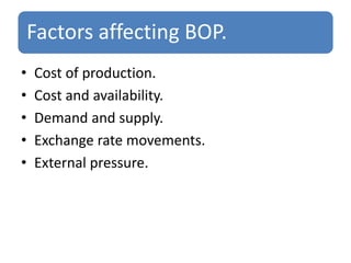 Balance of Trade and Balance of Payment | PPTX