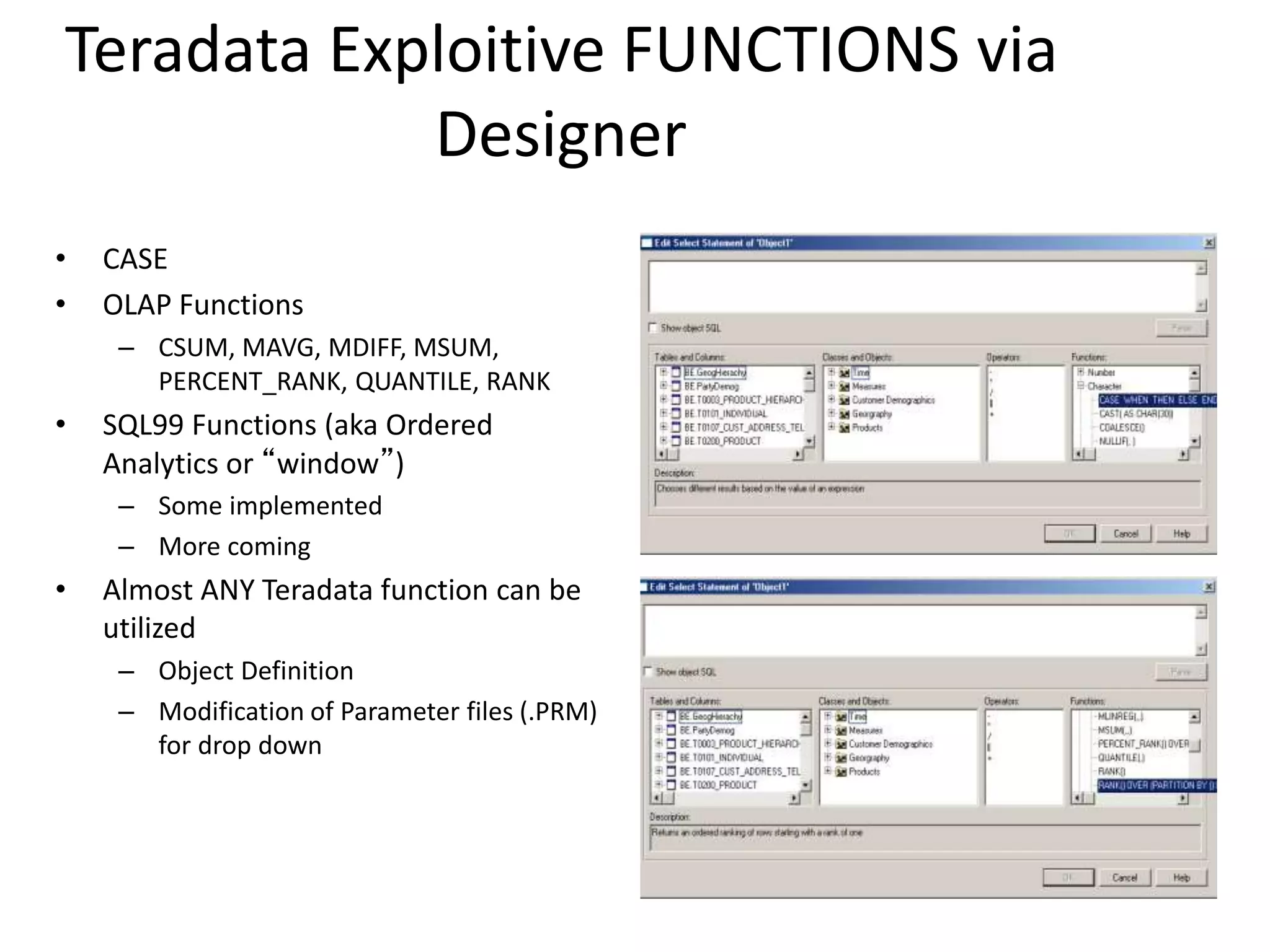SAP BO and Teradata best practices | PPTX