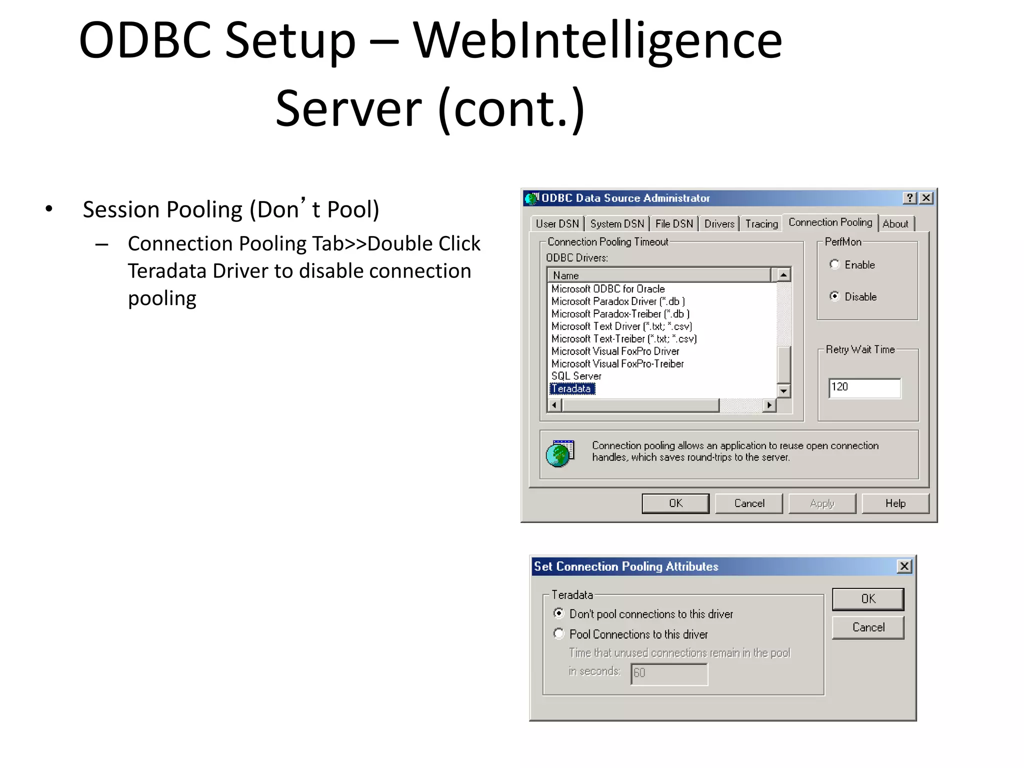 SAP BO and Teradata best practices | PPTX