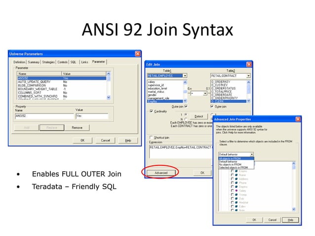 SAP BO and Teradata best practices | PPTX | Databases | Computer Software and Applications