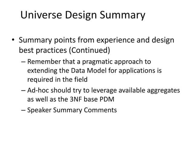 SAP BO and Teradata best practices | PPTX | Databases | Computer Software and Applications