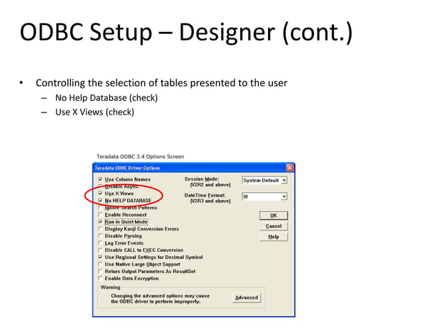 SAP BO and Teradata best practices | PPTX | Databases | Computer Software and Applications