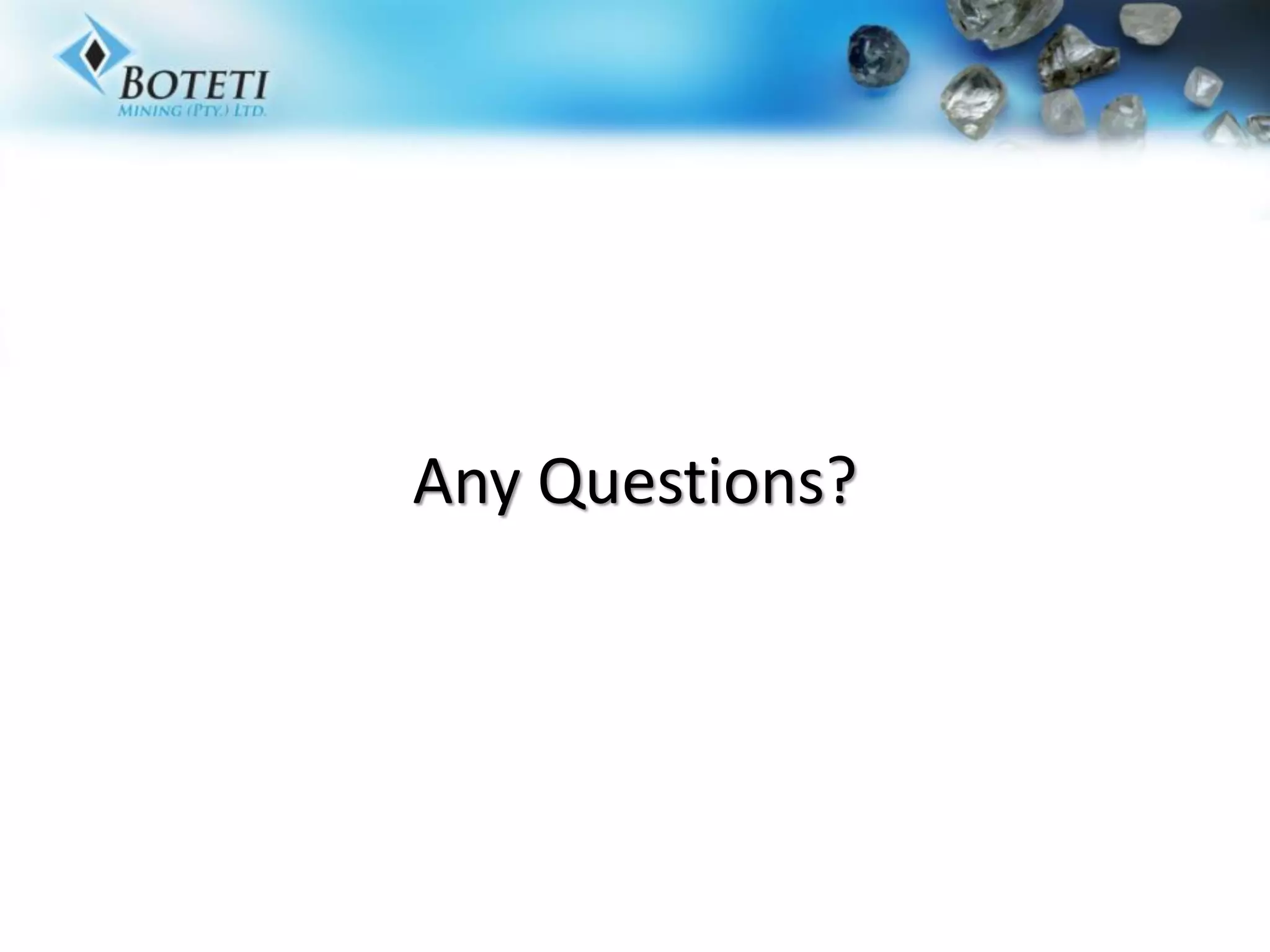 Boteti mining corporate presentation October 2010 | PDF