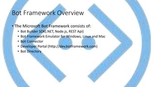 An introduction to Microsoft Bot Framework | PPTX | Computing ...