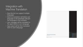 Bot Framework V4 with Machine Translation | PPT