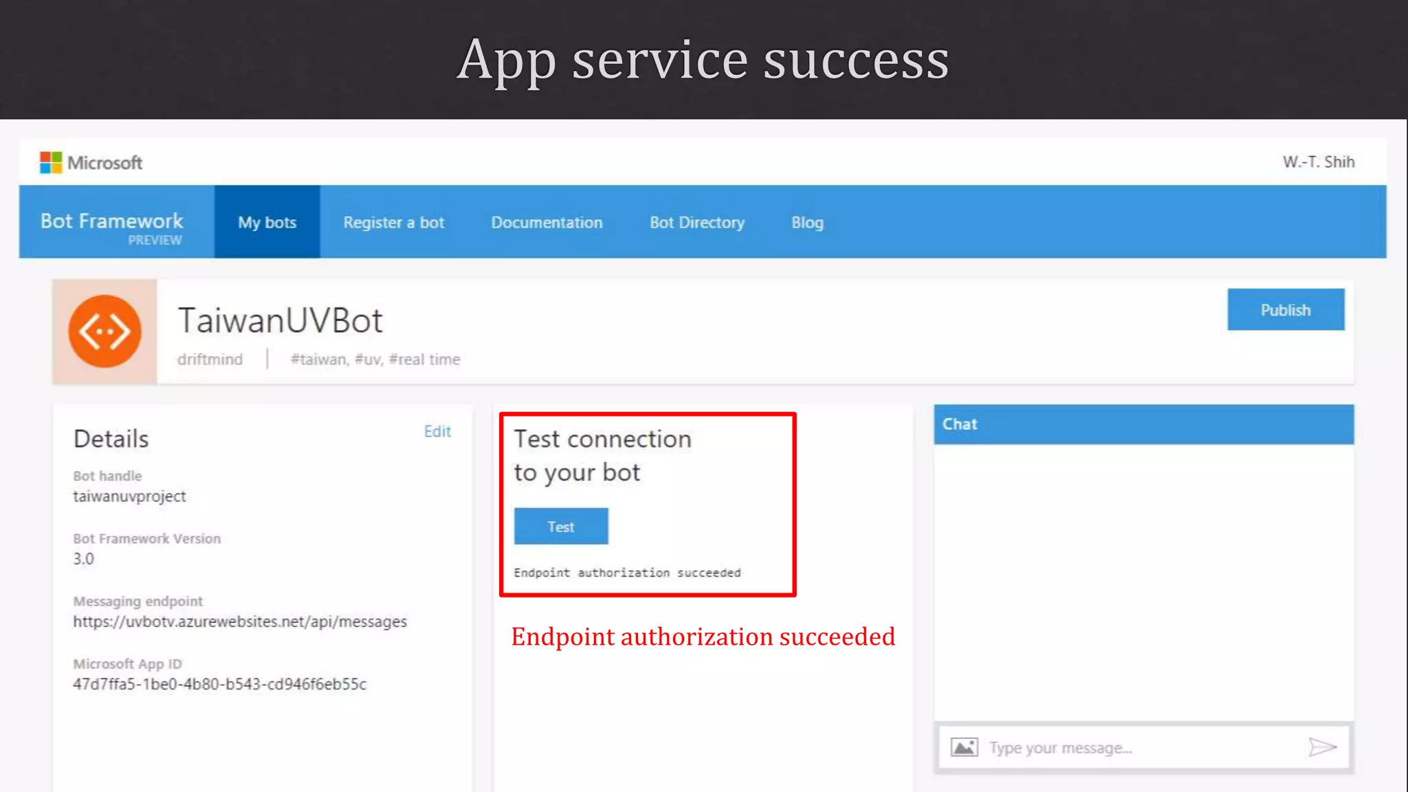 Microsoft Bot framework demo | PPTX | Web Development | Internet