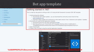 Microsoft Bot framework demo | PPTX | Web Development | Internet