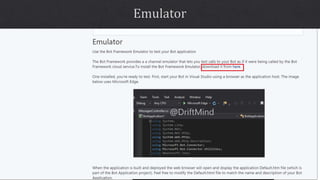 Microsoft Bot framework demo | PPTX | Web Development | Internet