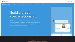 Microsoft Bot framework demo | PPTX | Web Development | Internet