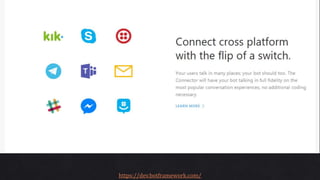 Microsoft Bot framework demo | PPTX | Web Development | Internet