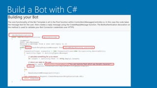Intro to Bot Framework v3 | PPTX