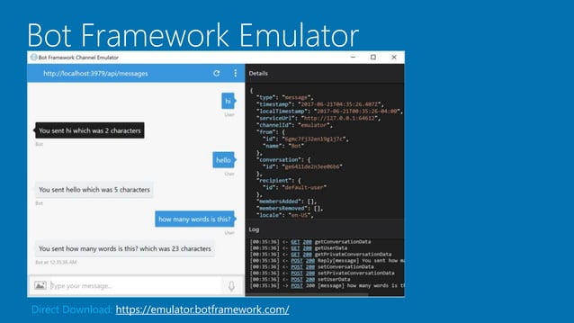 Intro to Bot Framework v3 with DB | PPT