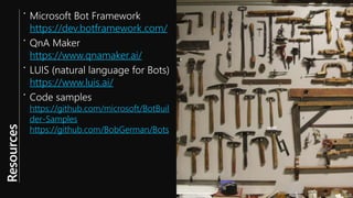 Introduction to the Microsoft Bot Framework v4 | PPTX