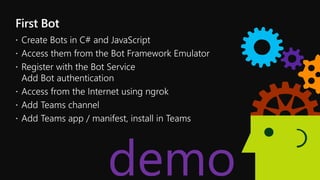 Introduction to the Microsoft Bot Framework v4 | PPTX
