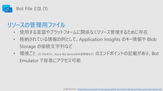 Bot Framework v4 開発 Tips 2018-11 | PPT