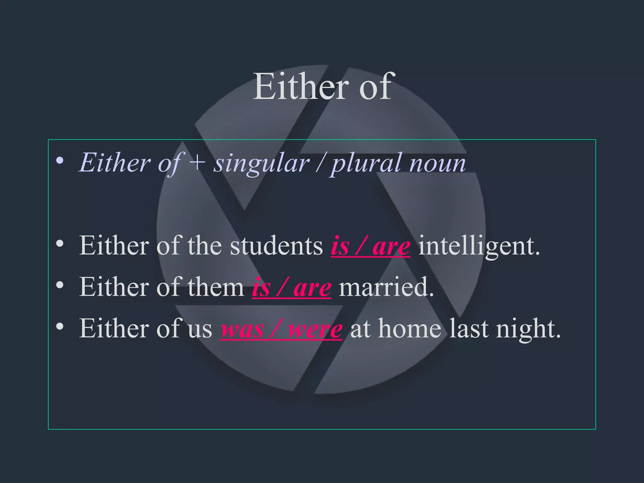 Both Either Neither | PPT