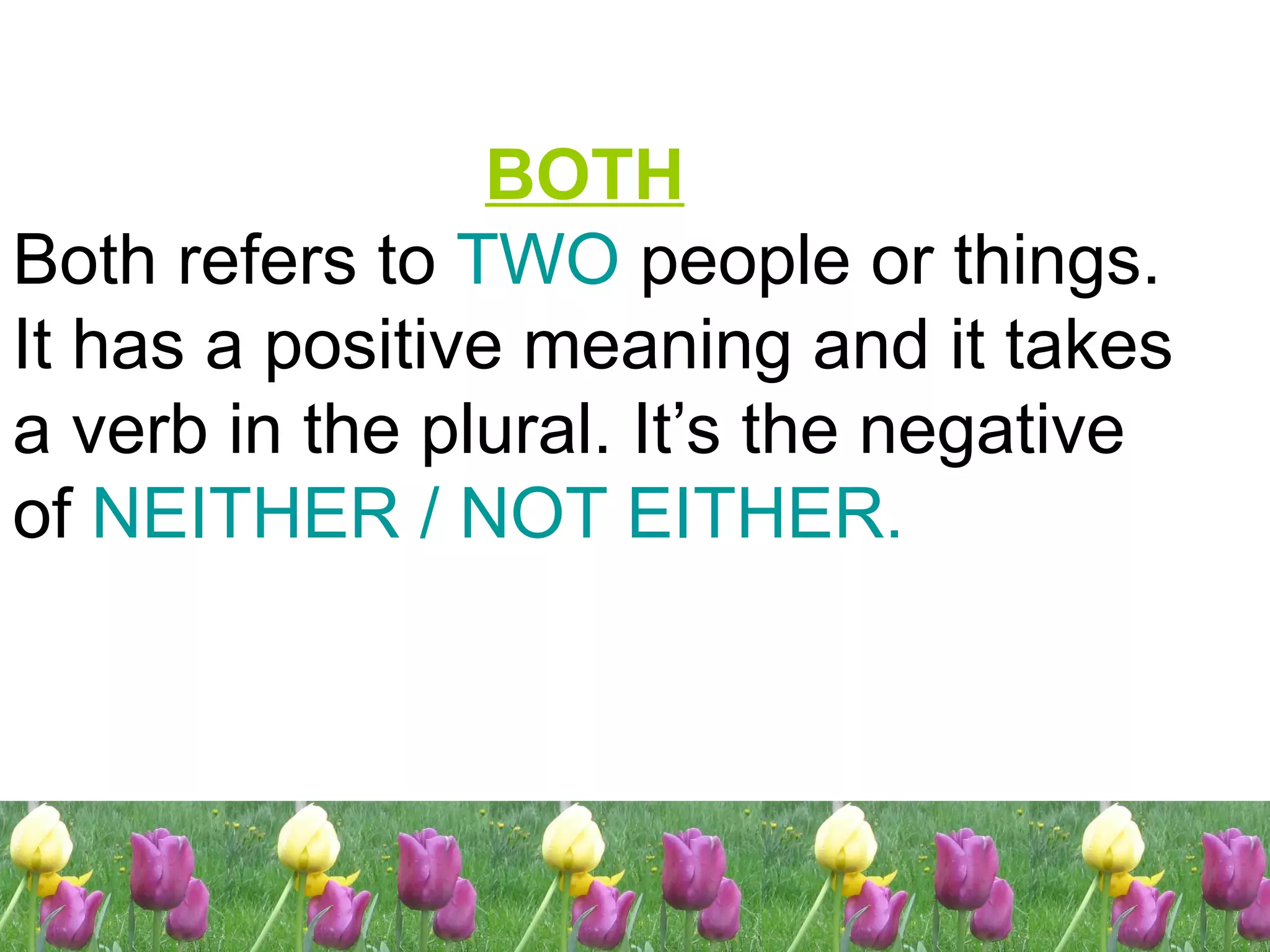 Both Either Neither | PPT