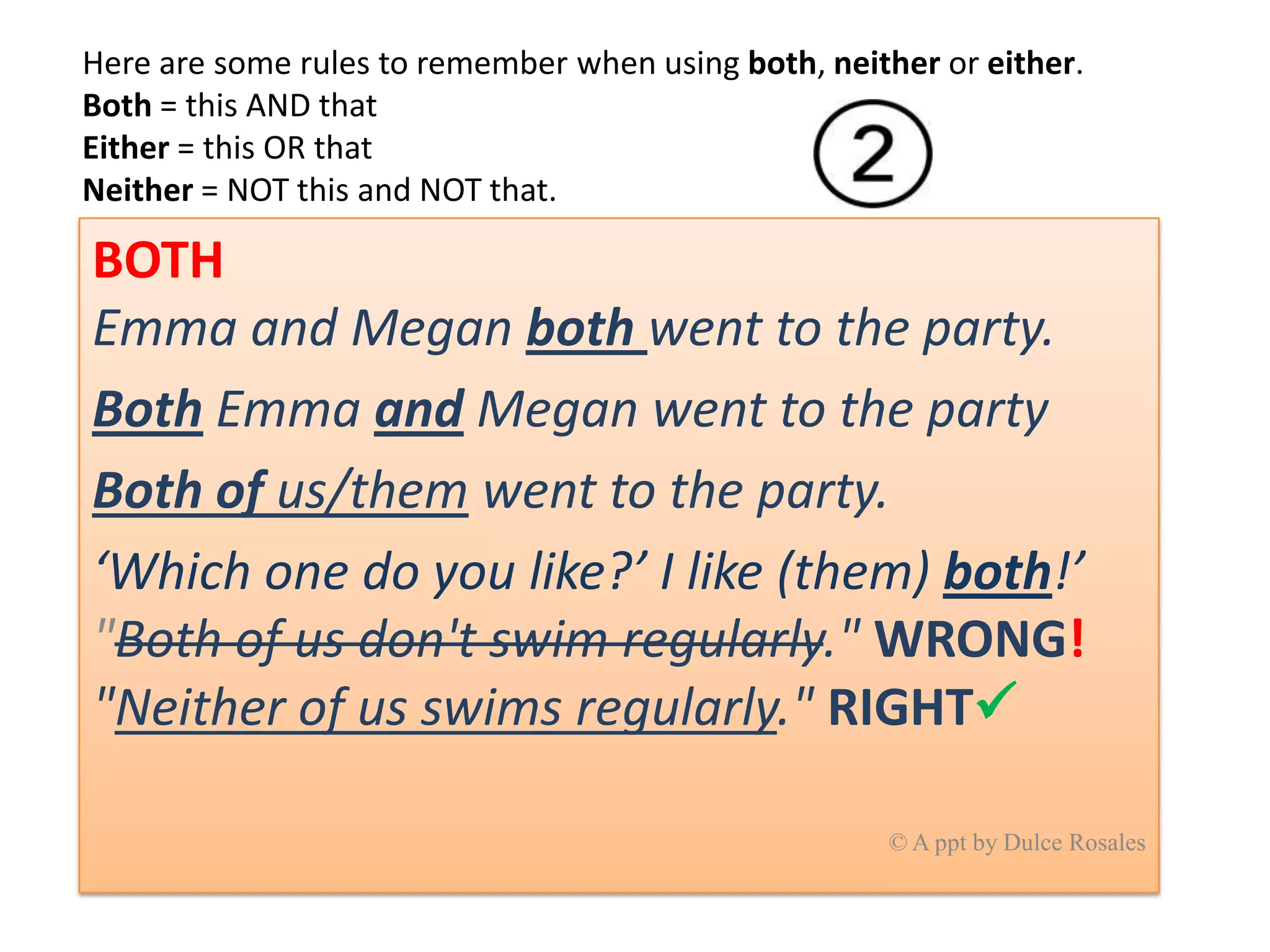 Both and, neither nor | PPTX