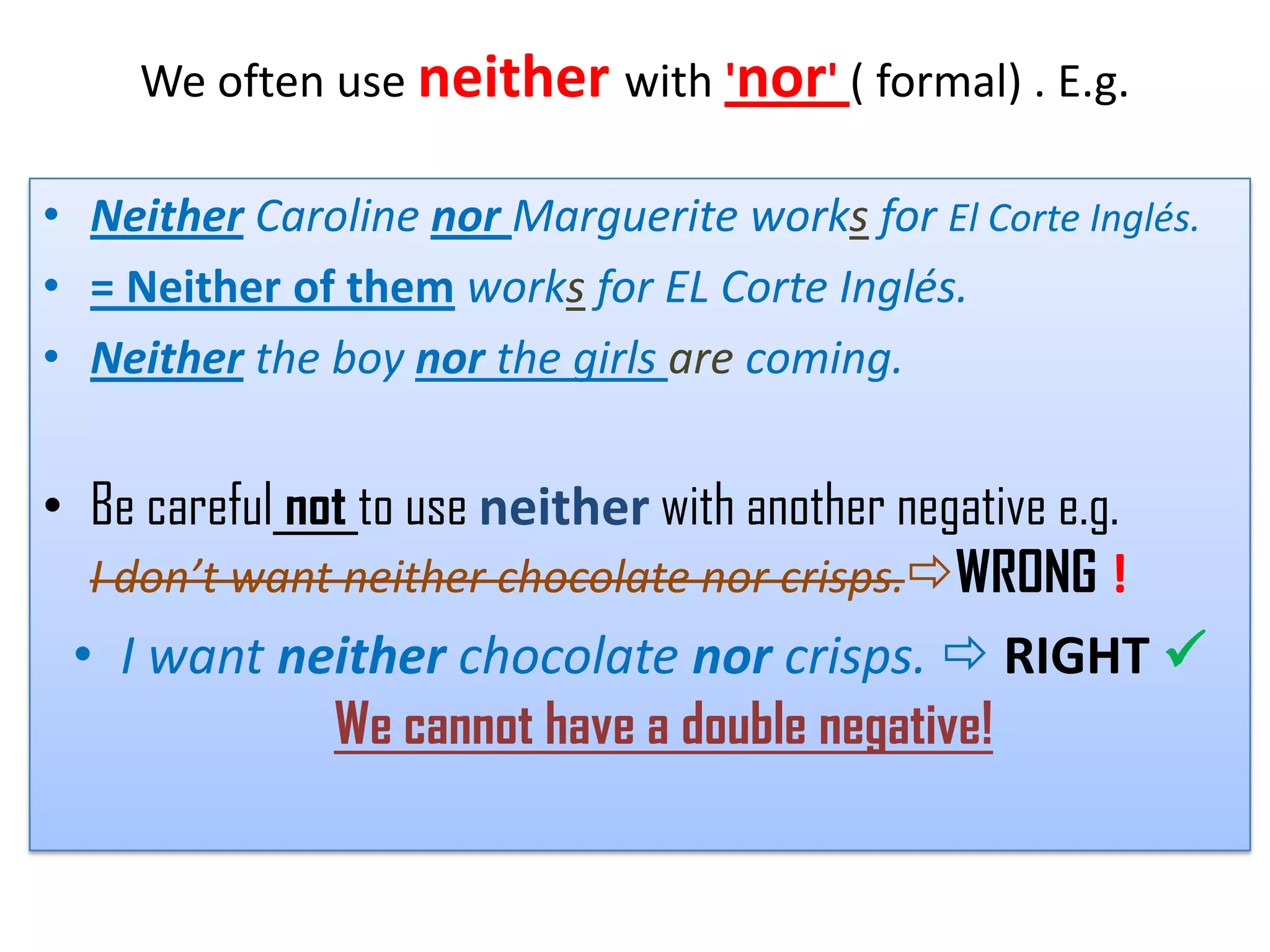 Both and, neither nor | PPTX