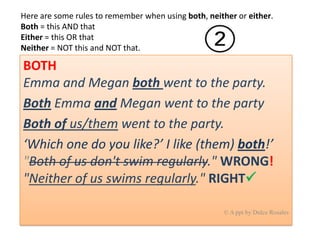 Both and, neither nor | PPTX