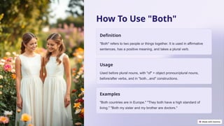 Both,Neither nor,either or for upper grades | PPTX