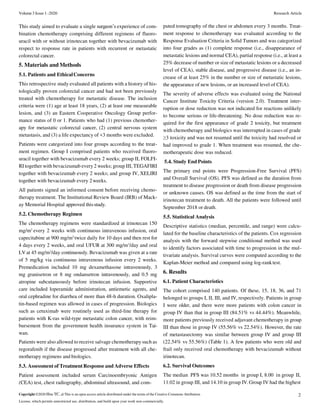 Both XELIRI And TEGAFIRI Together with Bevacizumab are Effective for ...