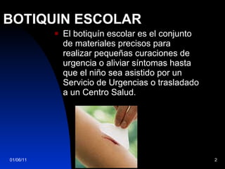 Botiquin escolar | PPT