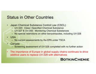 Updated Presentation: Substitution of Benzotriazole UV Absorbers in ...