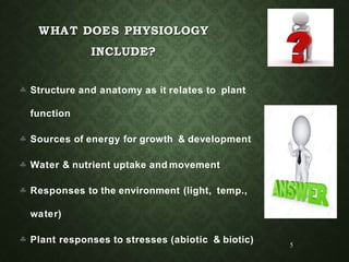 Plant Physiology | PPTX