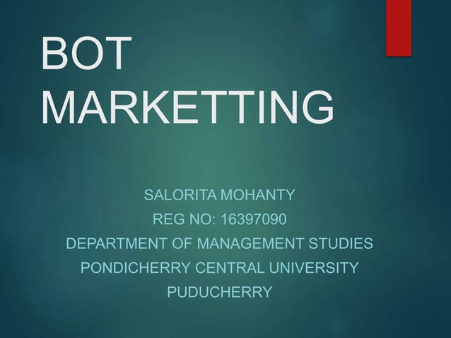 Bot marketting | PPT