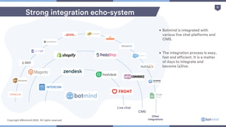 Botmind live chat automation for ecommerce | PDF