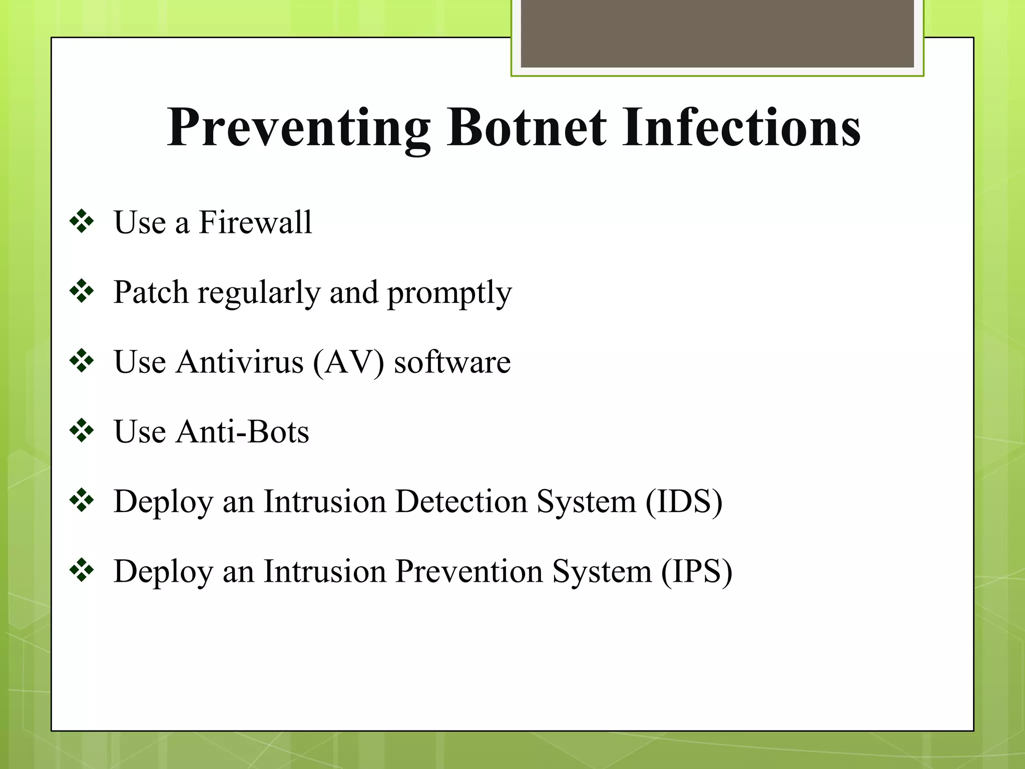 Botnets | PPTX